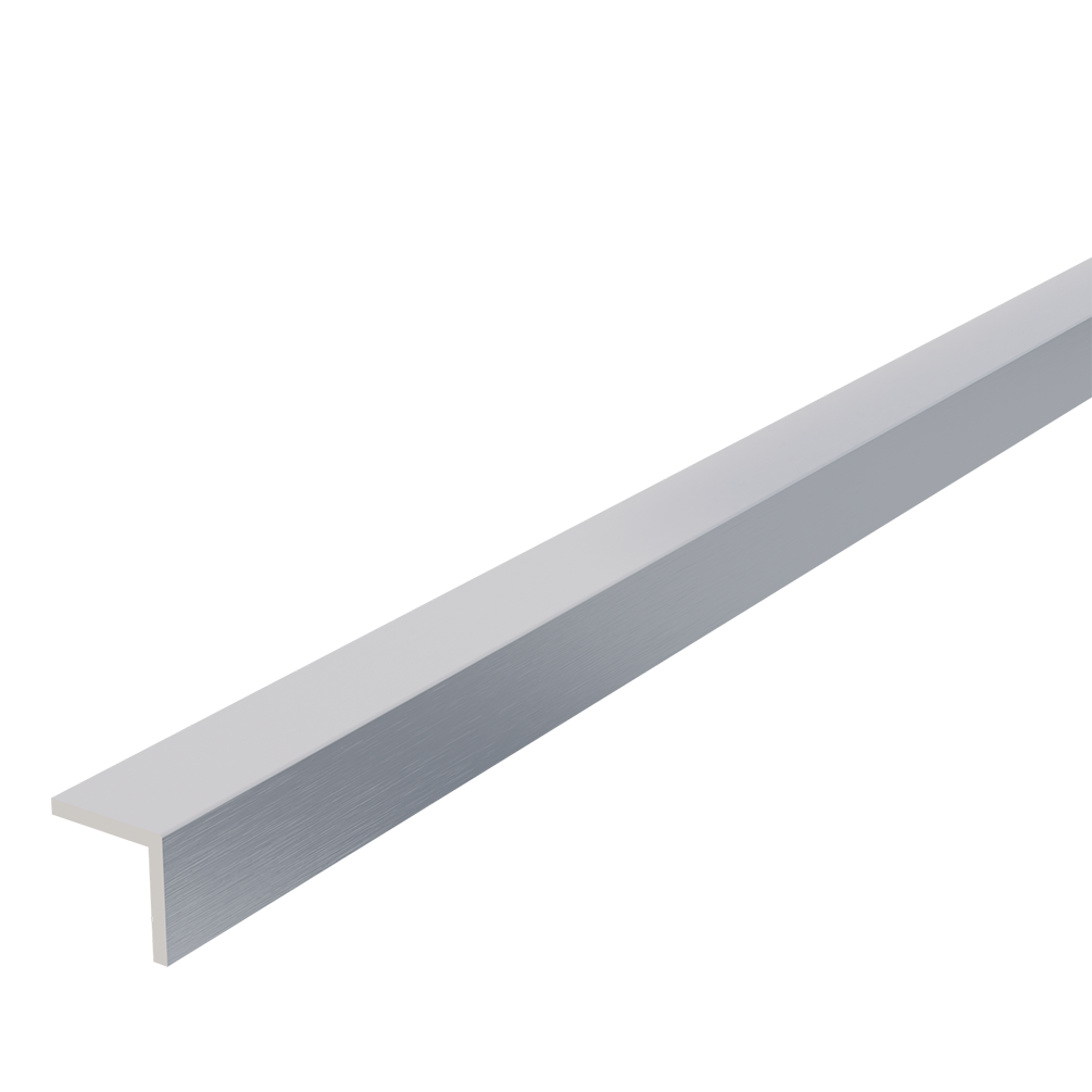 Metallic Trim Aluminum L-Channel, 72'' L x 1/2'' W — White River Hardwoods