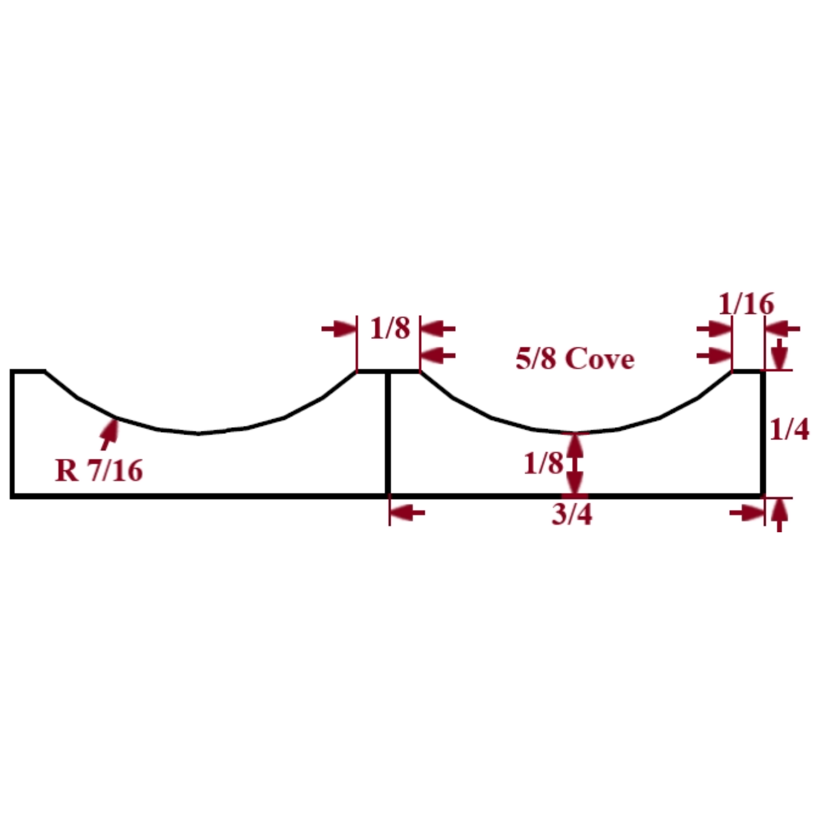 5/8" Cove-Cut Tambour — White River Hardwoods