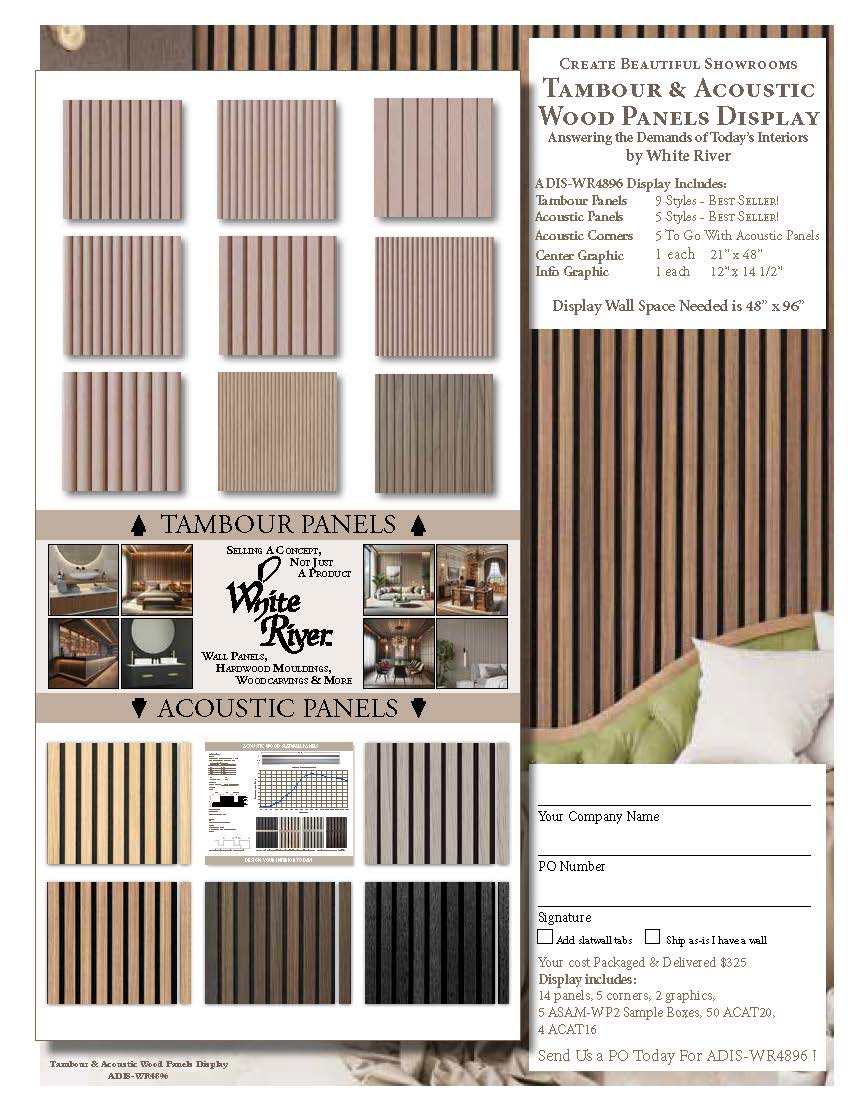 Tambour & Acoustic Wood Panels Display | White River — White River ...