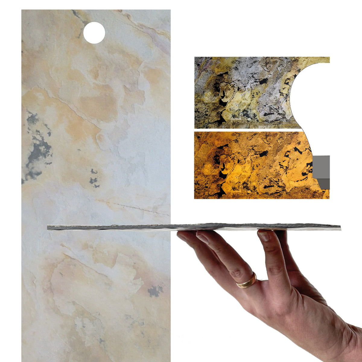 Falling Leaves Translucent Stone Veneer — White River Hardwoods