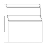 Traditional Base, 6"w x 3/4"d — White River Hardwoods