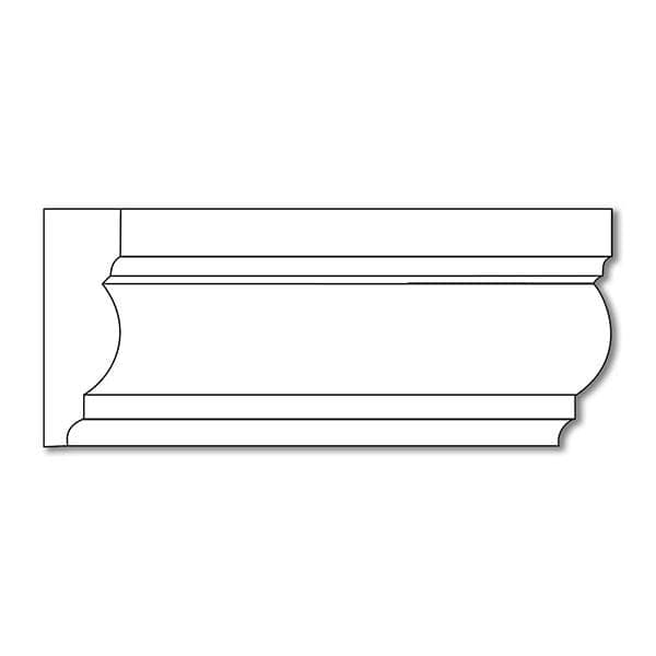 Traditional Chair Rail, 2 1/2''w x 13/16''d — White River Hardwoods