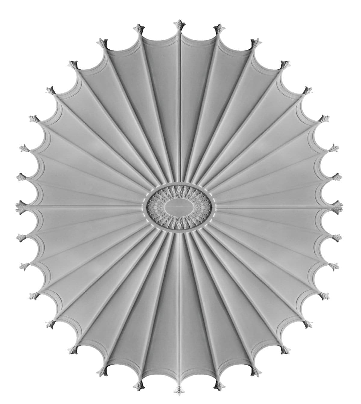 Adams Medallion, Plaster, 68"w x 51 1/4"h x 1/2"d, Made To Order ...