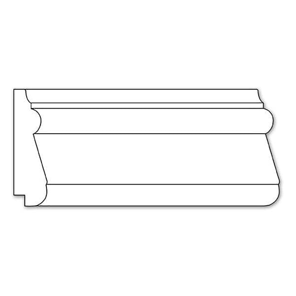 Traditional Panel Moulding (Lips 1/4), 3''w x 3/4''d — White River ...