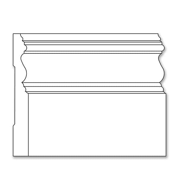Traditional Base, 6"w x 5/8"d — White River Hardwoods