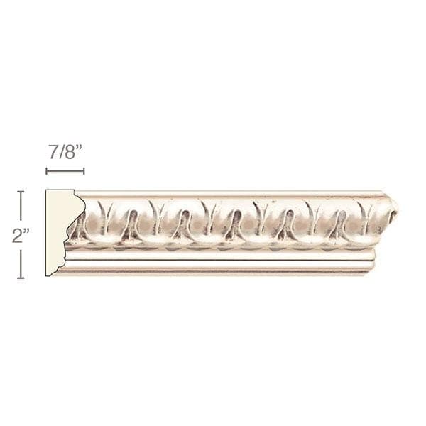 Medium Lamb's Tongue Moulding - Poplar & Resin (2" x 7/8") — White ...